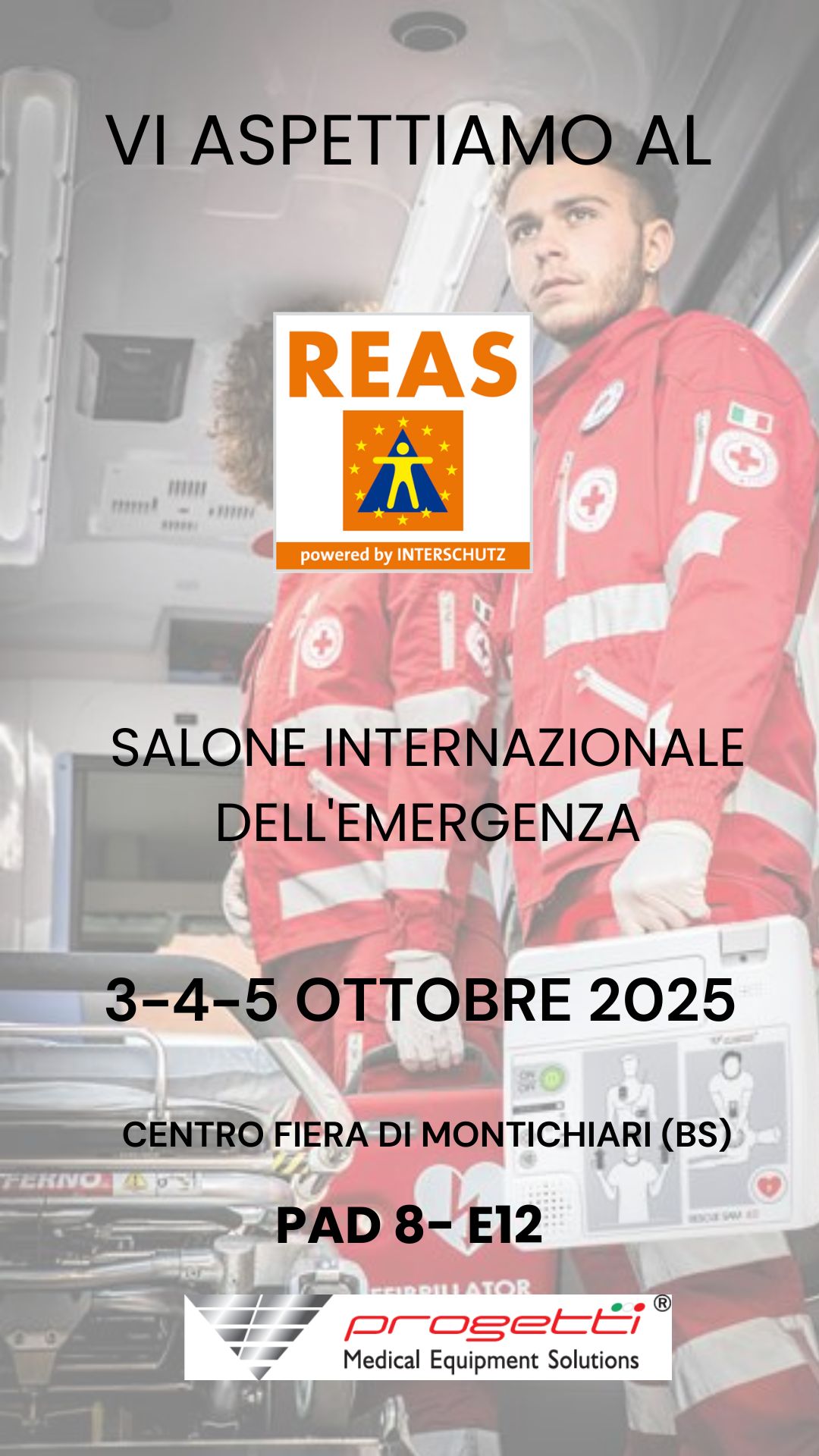 Ti aspettiamo al REAS 2025 – Montichiari | Progetti Medical